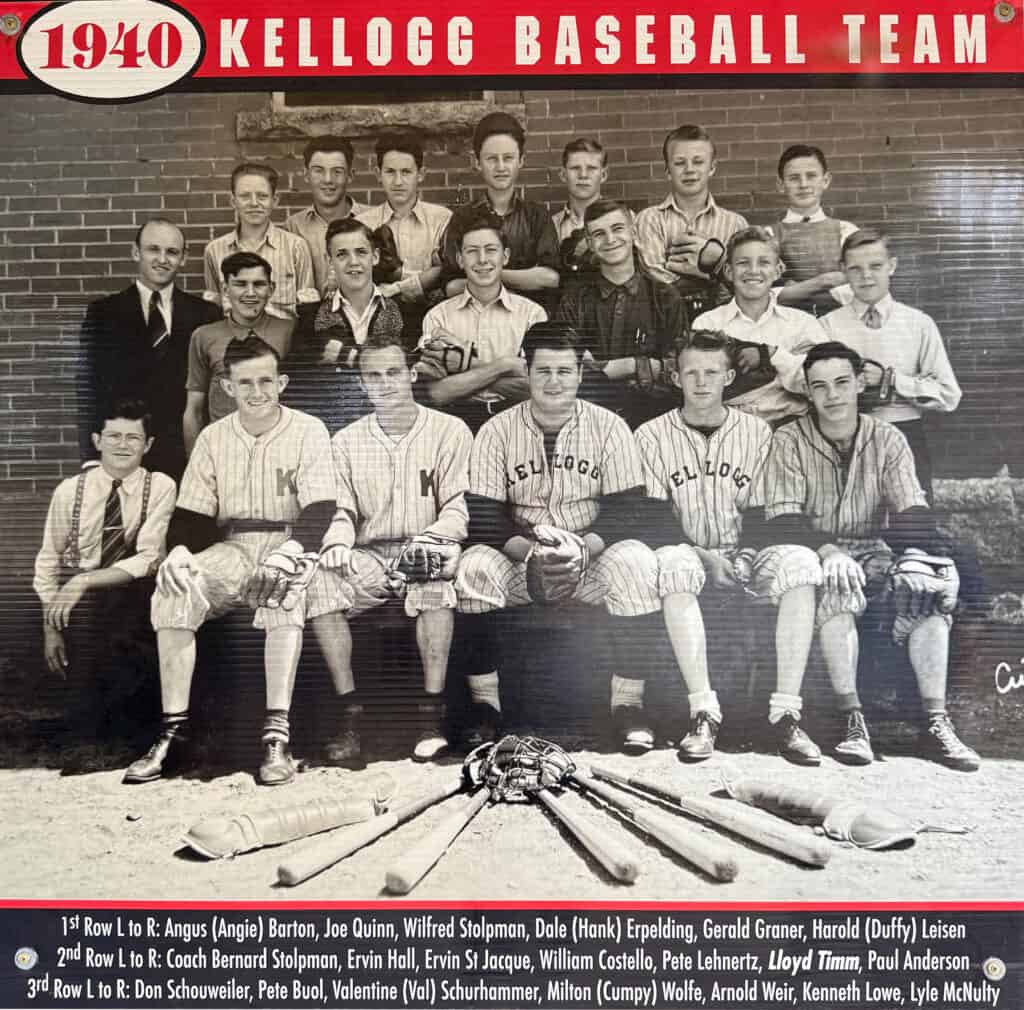 Lloyd Timm Memorial Baseball Field - City of Kellogg